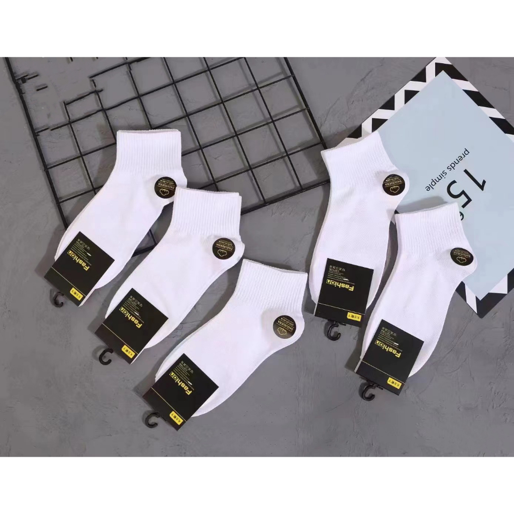 Pure Cotton Tricolor Deodorant Sports Men's Socks Ankle/Mid-tube/Tall ...