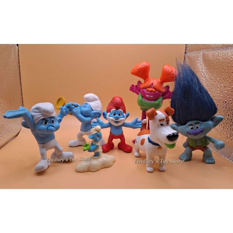 Smurfs, Trolls, Secret Life of Pets set | Shopee Philippines