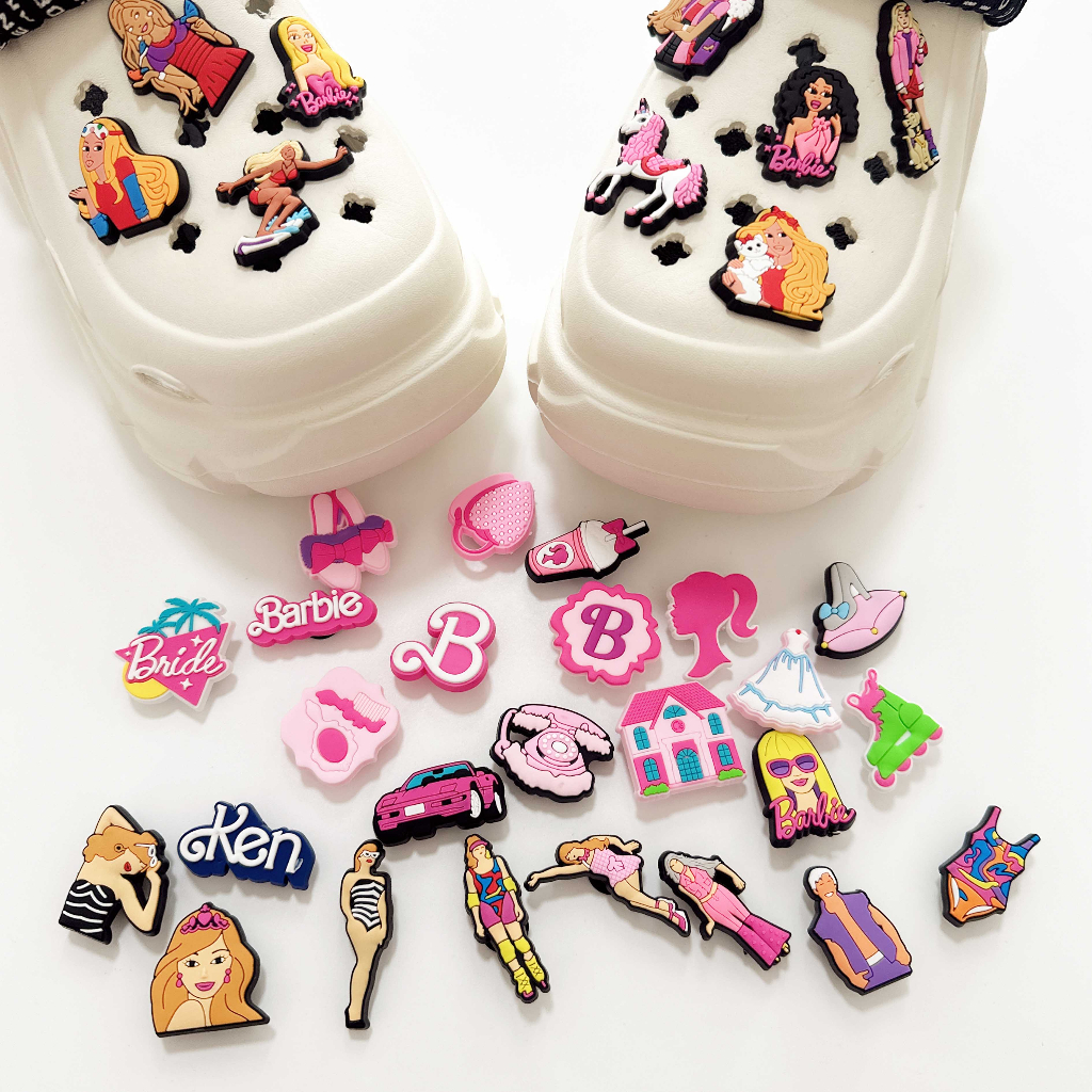 Barbie Design Jibbitz For Crocs Shoe Charms Sandals Pendant Button ...