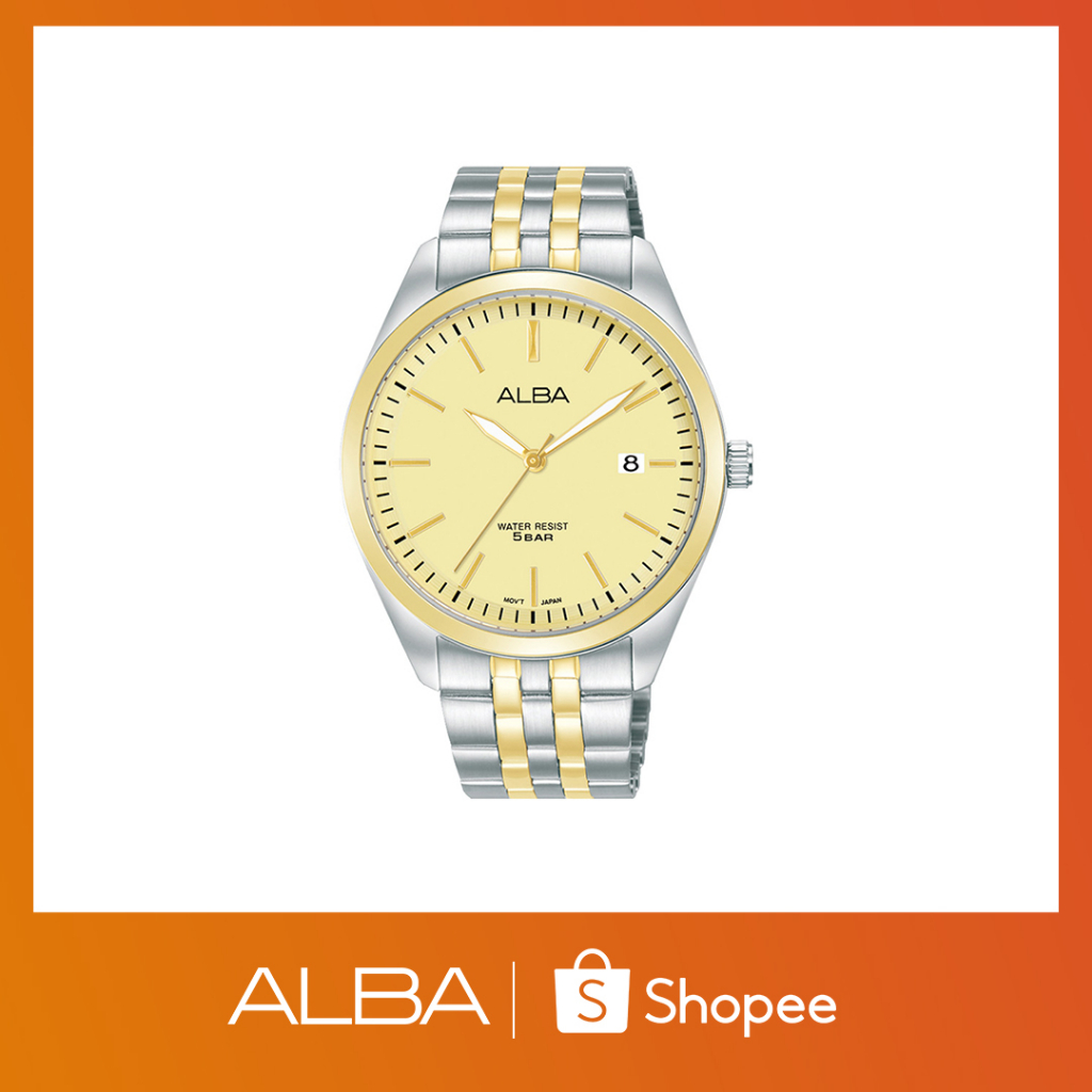 ALBA Philippines AS9S20X1 Luminous Dial Two Toned Strap Men's Quartz ...