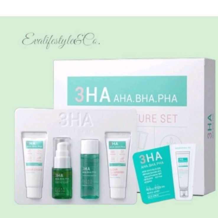 KOREA [ESFOLIO] 3 AHA BHA PHA ACNE CARE & WHITENING CLEAR STARTER KIT ...