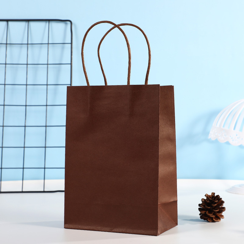 Colored Kraft Paper Bags For Takeout Packaging Handheld Paper Bags ...