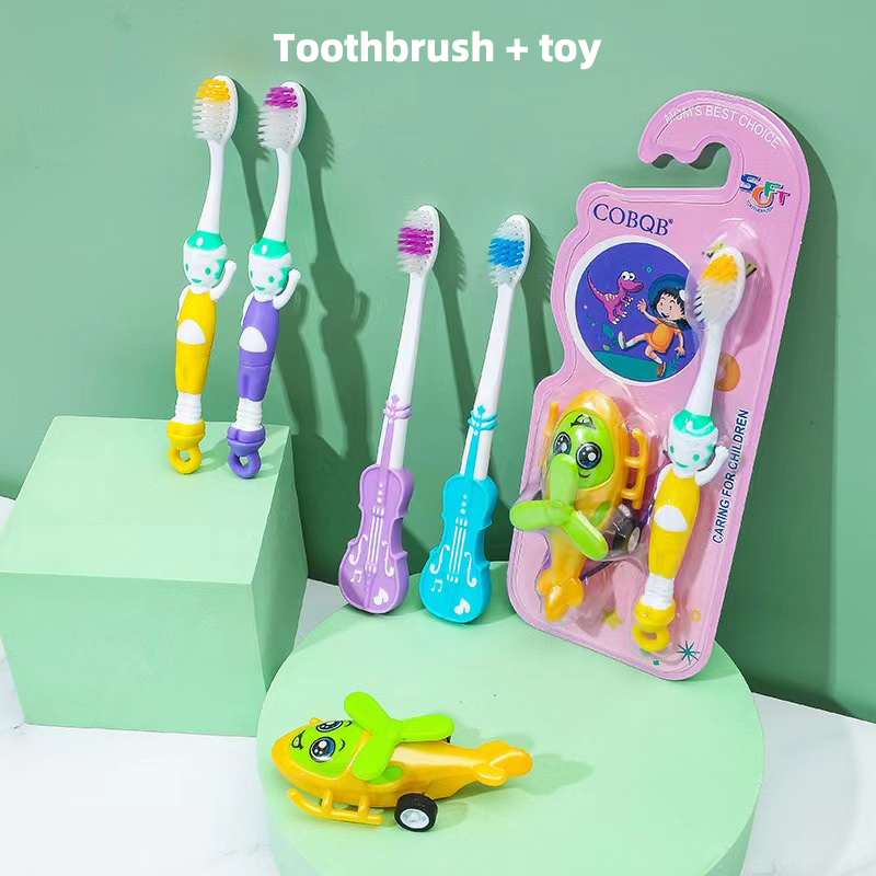 （and toys）1pcs Children's soft toothbrush 3-12 years Baby Toothbrush ...