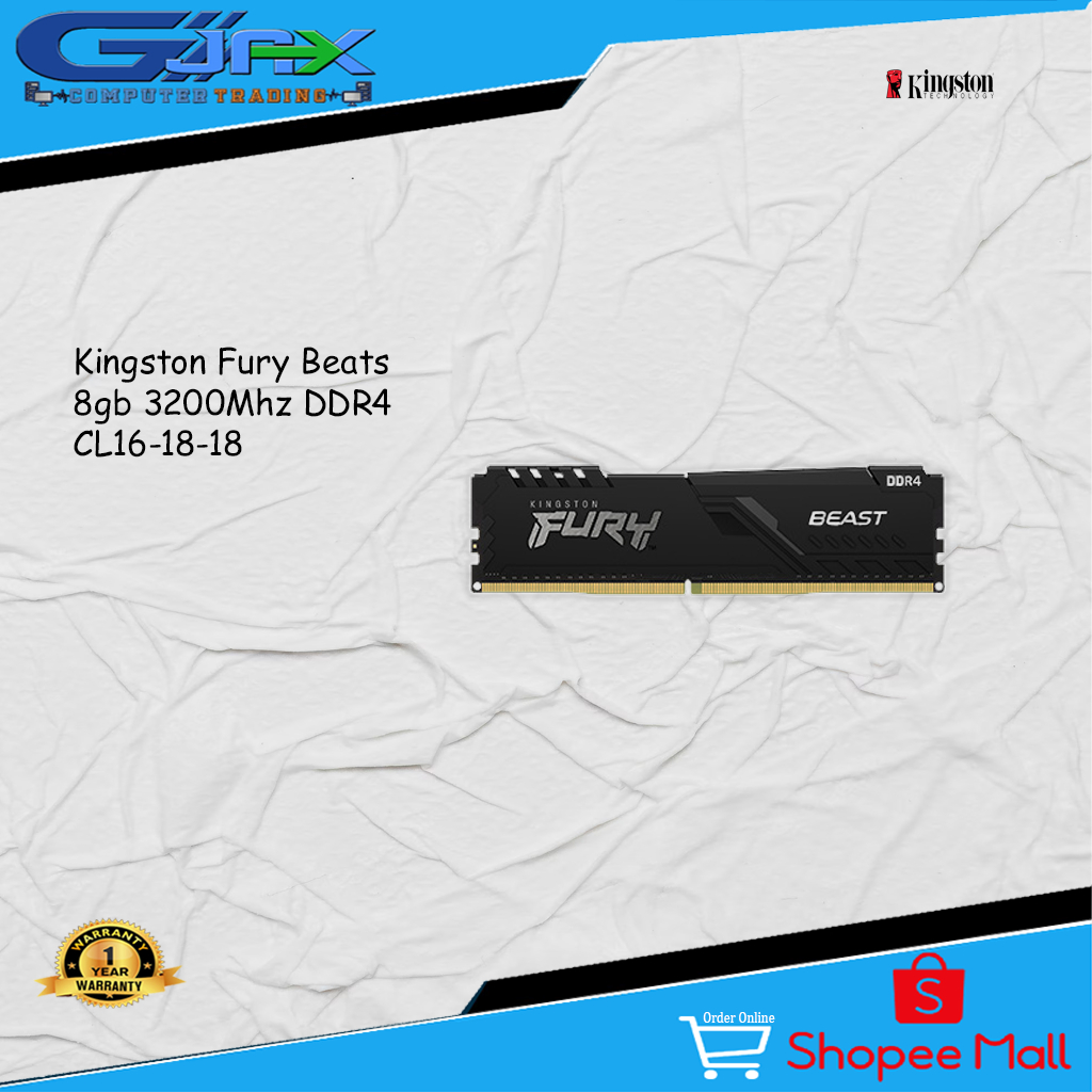 Kingston FURY Beast DDR4 Memory Intel® XMP-Ready and XMP Certified ...