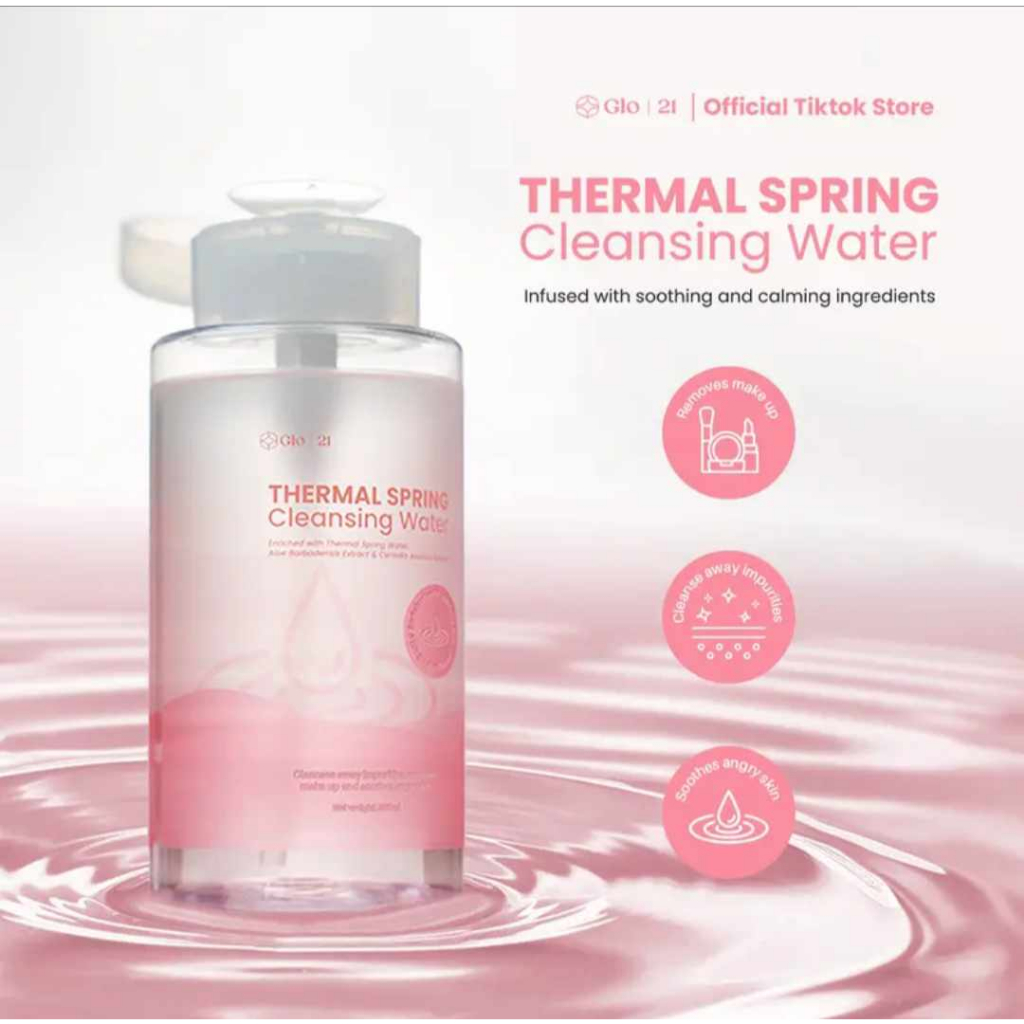 GLO21 THERMAL SPRING CLEANSING WATER 300ml | Shopee Philippines