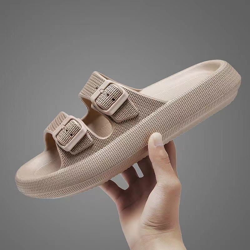 NEW summer two strap rubber slippers women at men shoes#808 | Shopee ...