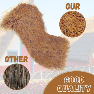 1m x 5m synthetic thatched roof, yellow artificial Mexican straw roll ...