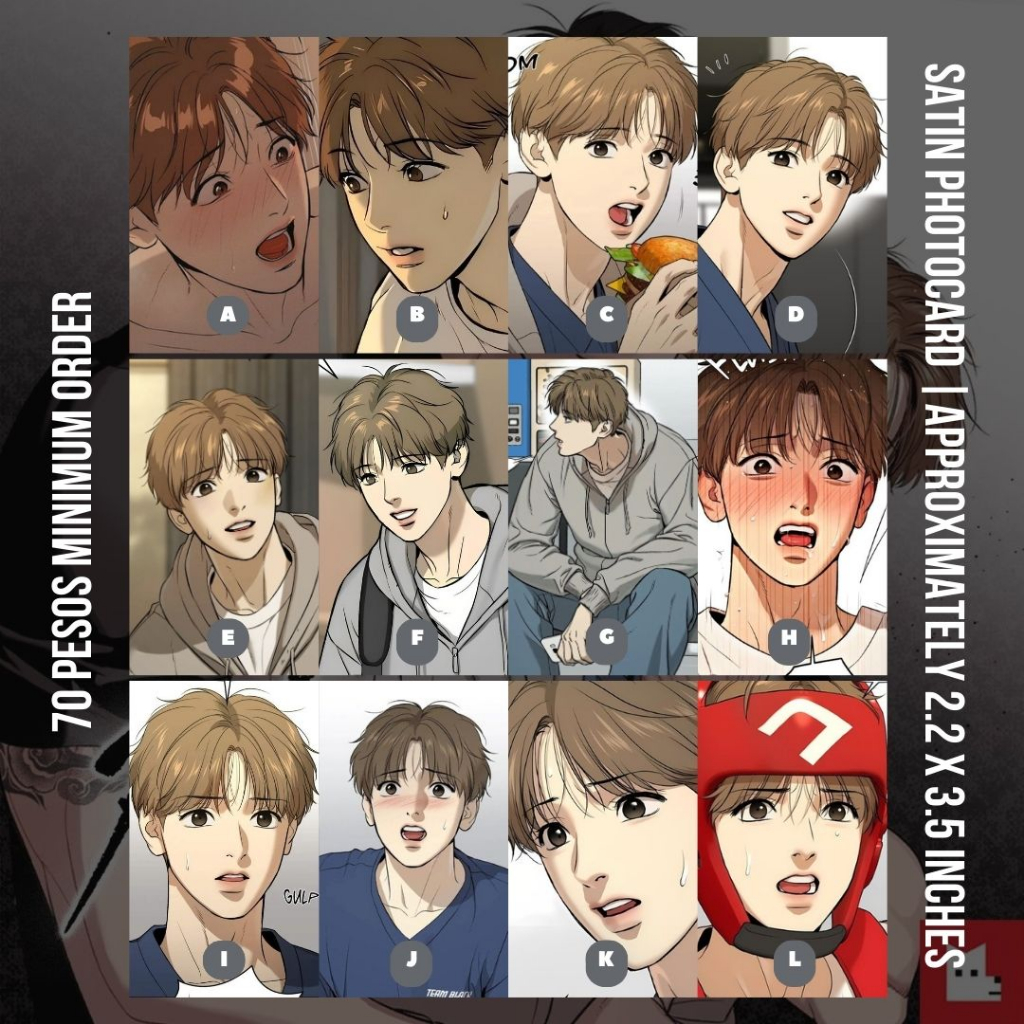 [ 6 pcs. SET ] Jinx BL Manhwa Photocards #1 (Waterproof and ...