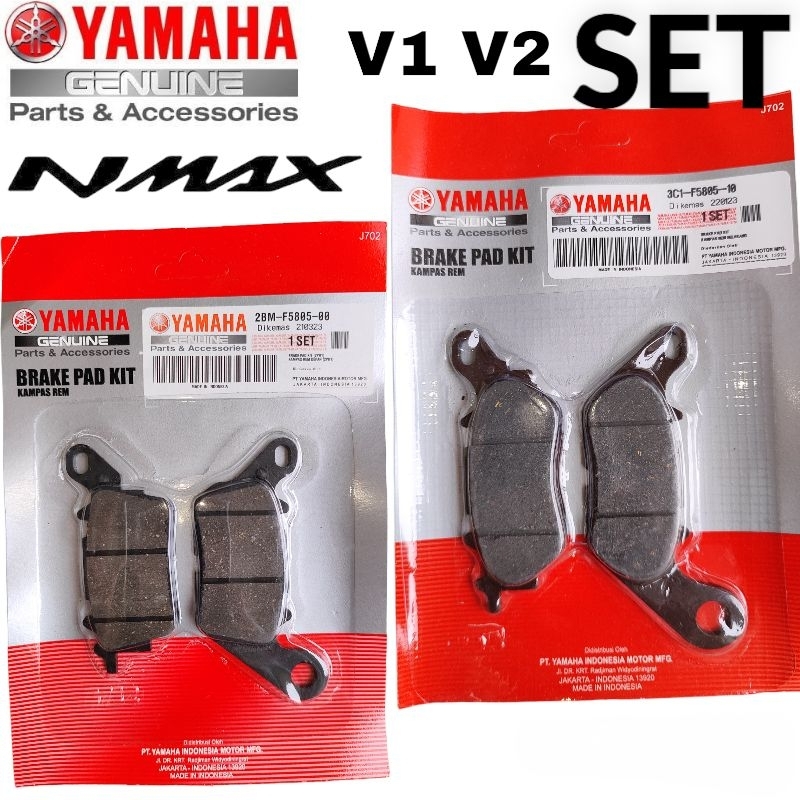 Yamaha NMAX BRAKE PAD kit FRONT and REAR set V1 V2 | Shopee Philippines