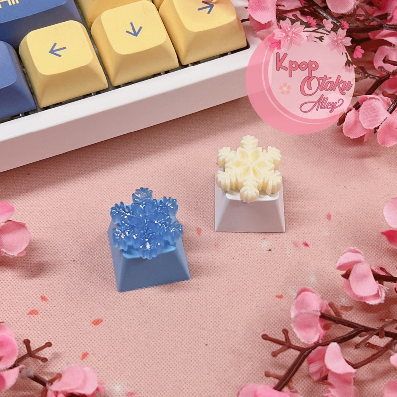 Snow Flake Collection Artisan Keycaps | Kpop Otaku Alley Keycaps ...