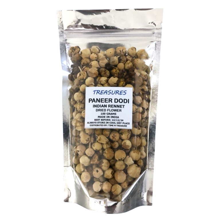 Treasures Paneer Dodi - Indian Rennet - Dried Flower - Herbal/Ayurvedic ...