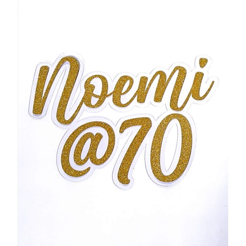 Personalized / Customized Cake Topper with Acetate Backing (Mirror or ...