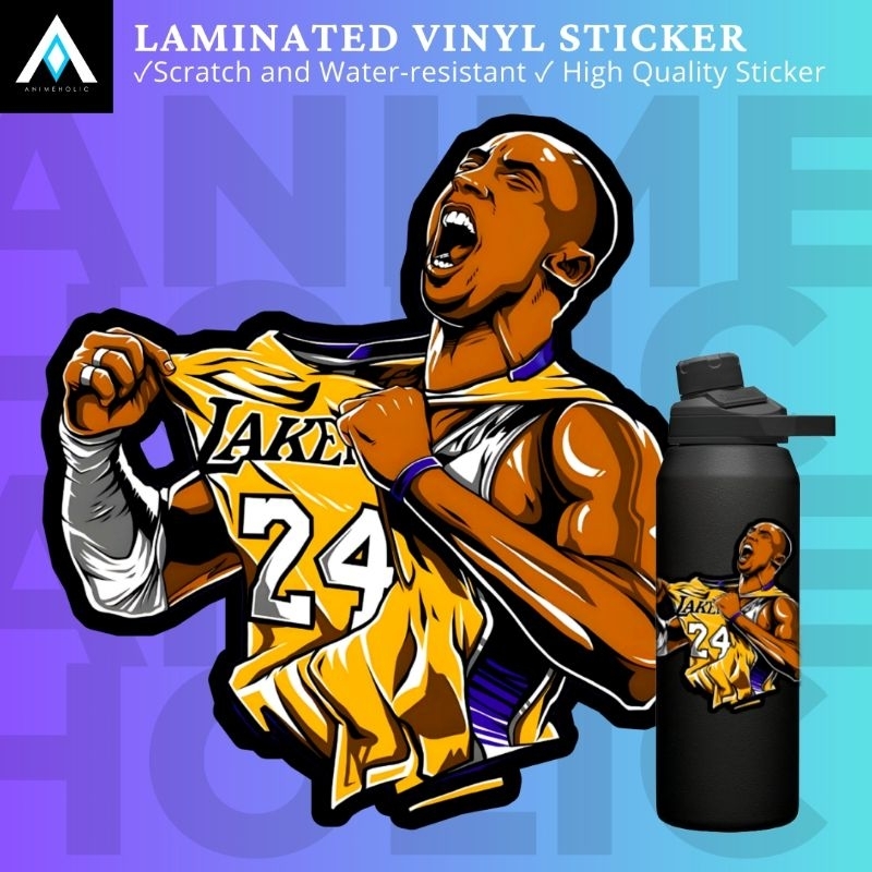 KOBE BRYANT MAMBA STICKERS 4.5 INCHES ~| ANIMEHOLIC LAMINATED VINYL ...