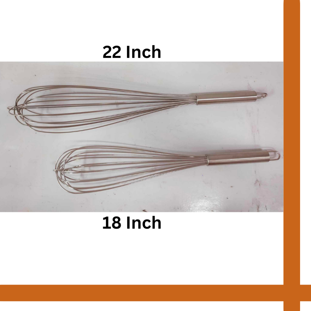 Wire Whisk Stainless Heavy-Duty Restaurant-Grade Nifty 18/22 Inch ...