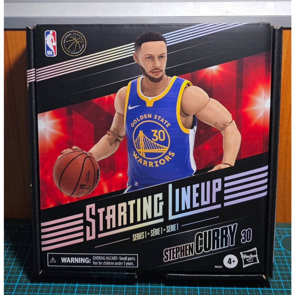 Hasbro NBA Starting LineUp Steven Curry Golden State Warriors No. 30 ...