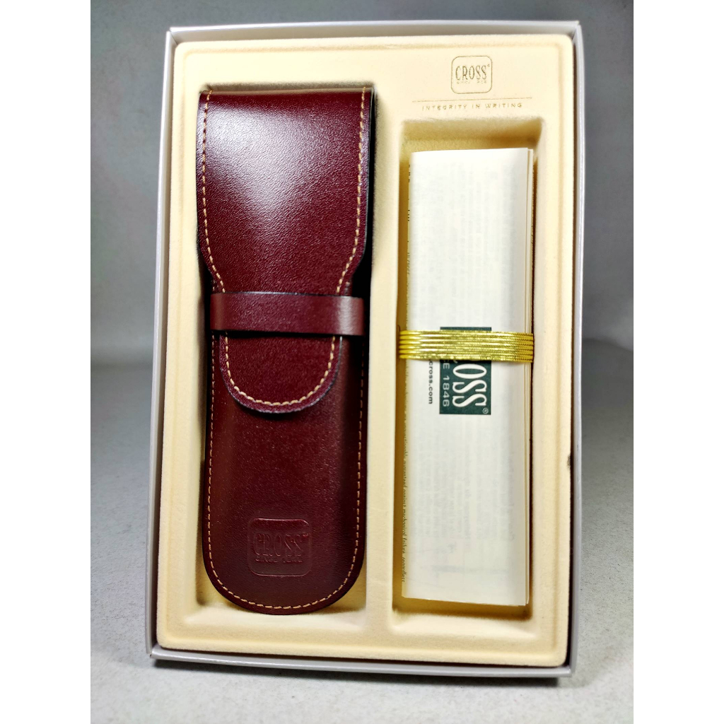 VINTAGE CROSS PEN CASE FAUX LEATHER JAPAN | Shopee Philippines