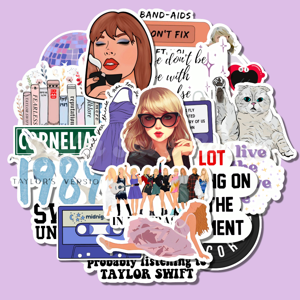 Taylor Swift Stickers 2 | Eras Tour Midnights Kindle Decor Waterproof ...