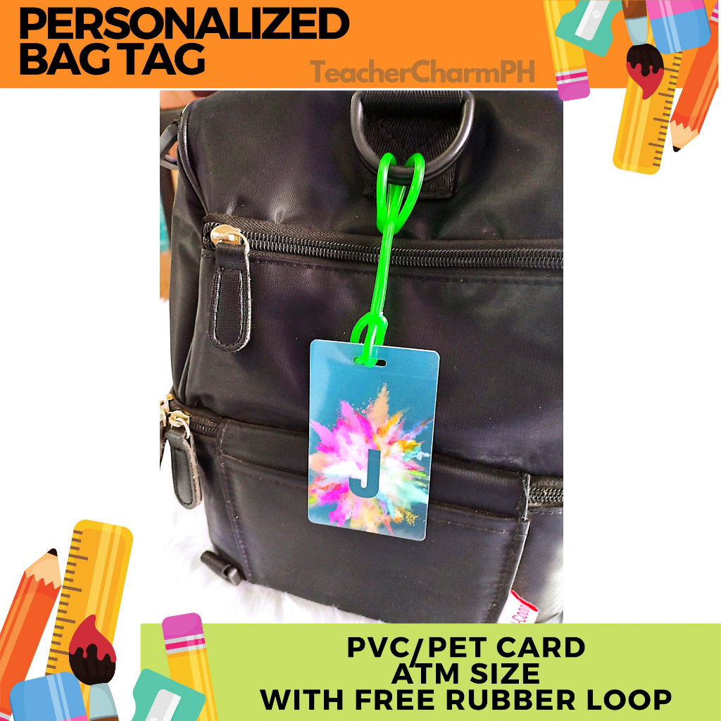 PERSONALIZED PVC BAG TAGS ABSTRACT (ATM SIZE) | Shopee Philippines