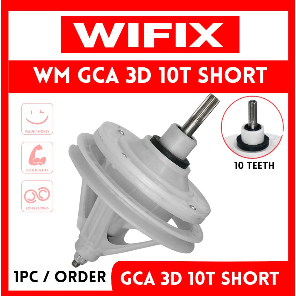 WASHING MACHINE 3D 10T SHORT GEAR CASE ASSEMBLY GCA PULLEY GEAR BOX ...
