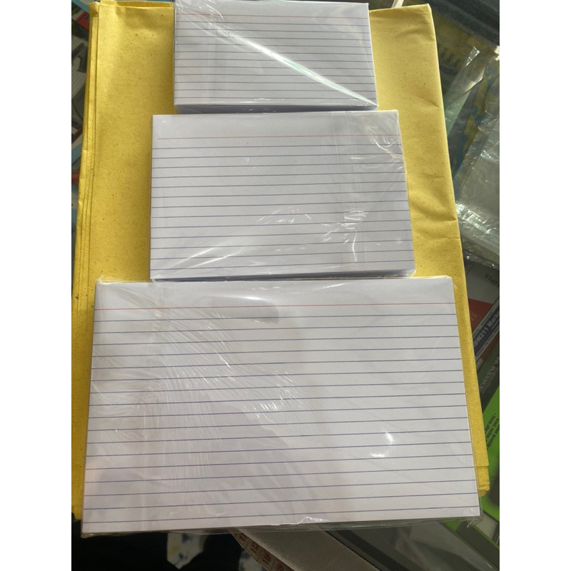 1 pack (100 pcs) Index card 3x5 / 4x6 / 5x8 Veco/Asian (random ...