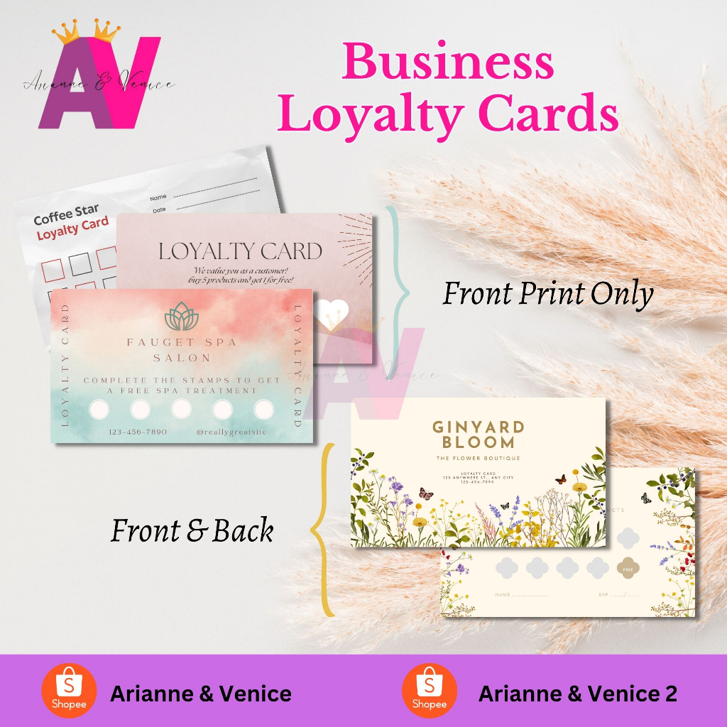 ATM size Loyalty Cards for Business Customized Loyalty Cards Gift Cards ...
