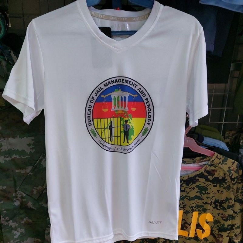 BJMP drifit V neck shirt | Shopee Philippines