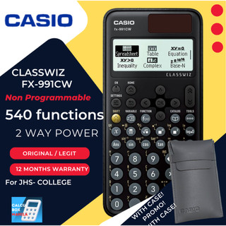 CASIO FX991CW CLASSWIZ SCIENTIFIC CALCULATOR ORIGINAL WITH 12 MONTHS ...