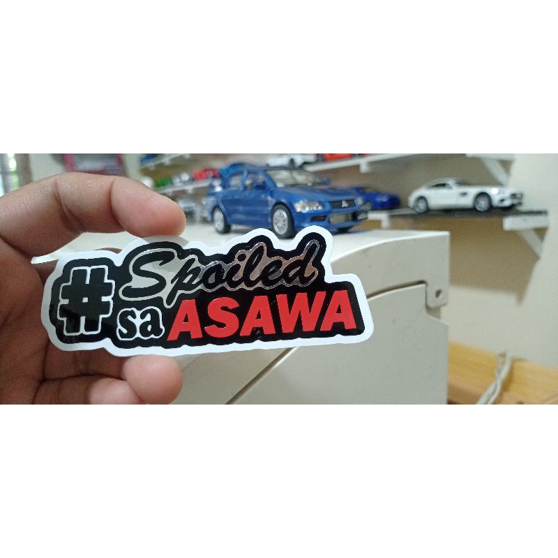 Sticker for motorcycle SPOILED SA ASAWA small size only 4inches long ...