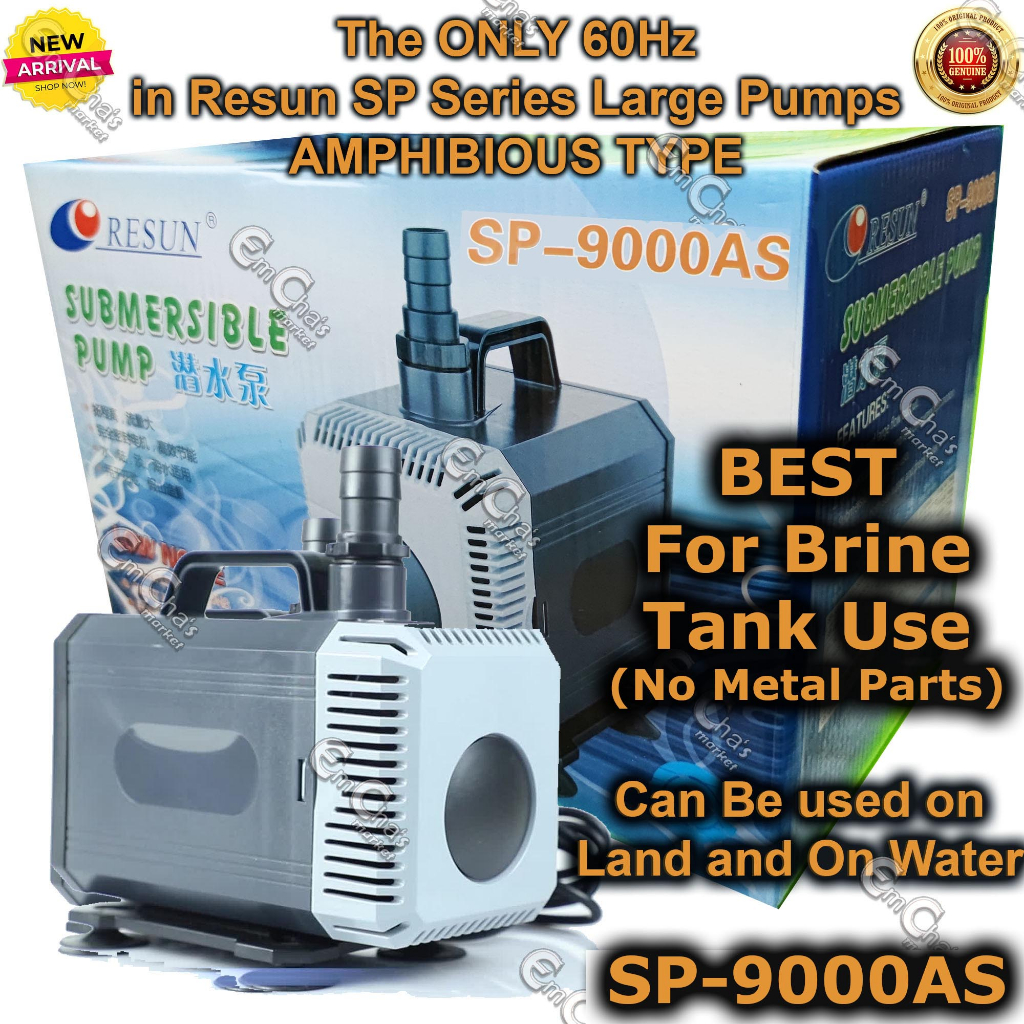 Resun SP-9000AS Water Pump For Brine Tank For 300-900 Gal (Pnd)(Pwh ...