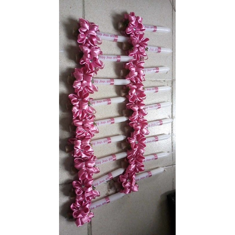 Pink 18th Candle with name(18pcs) | Shopee Philippines