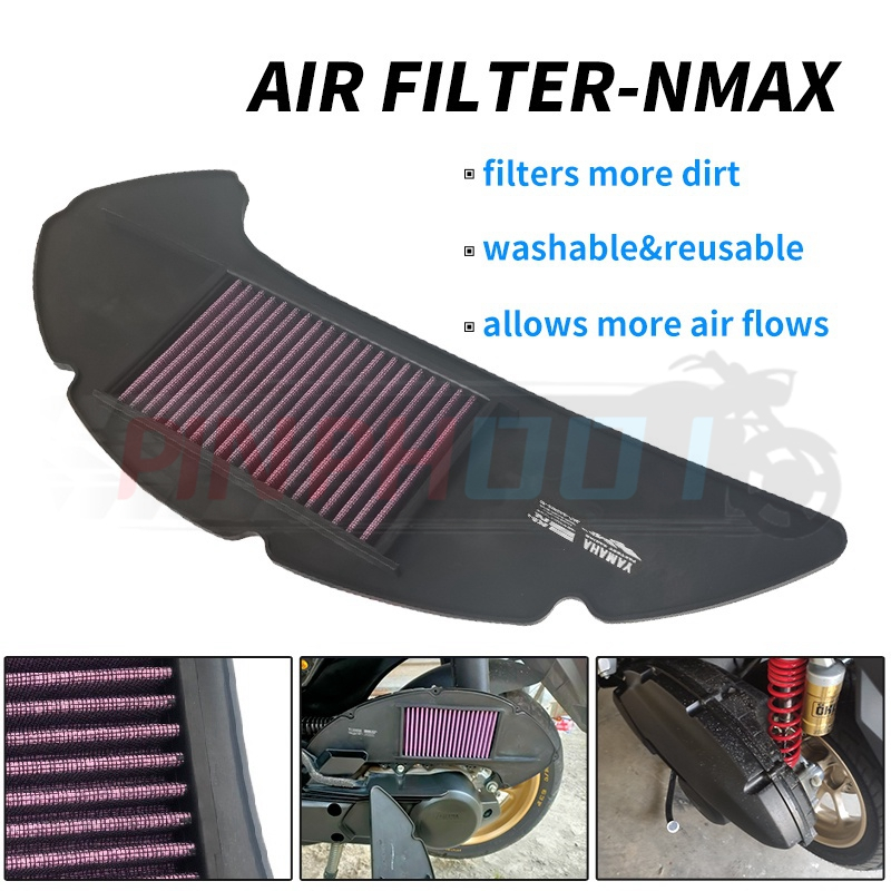 Motorcycle High-Flow Air Filter For NMAX V2 NMAX 2020/2021 and YAMAHA ...