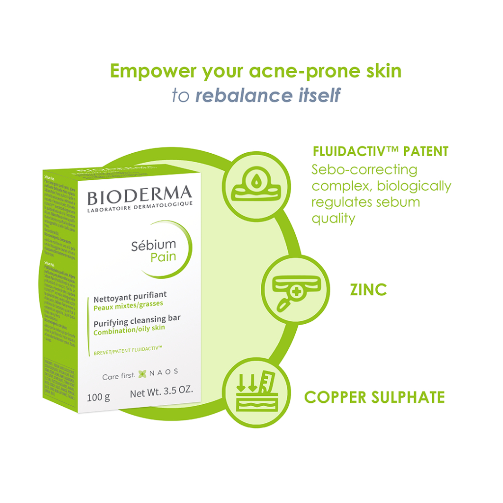 Bioderma Sébium Pain Acne Soap 100g for Oily Skin | Shopee Philippines