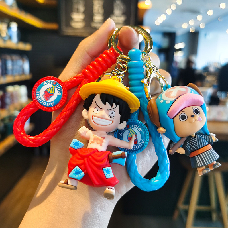 Luffy, Roronoa Zoro,Chopper,Ussop,One Piece, cartoon PVC key chain ...
