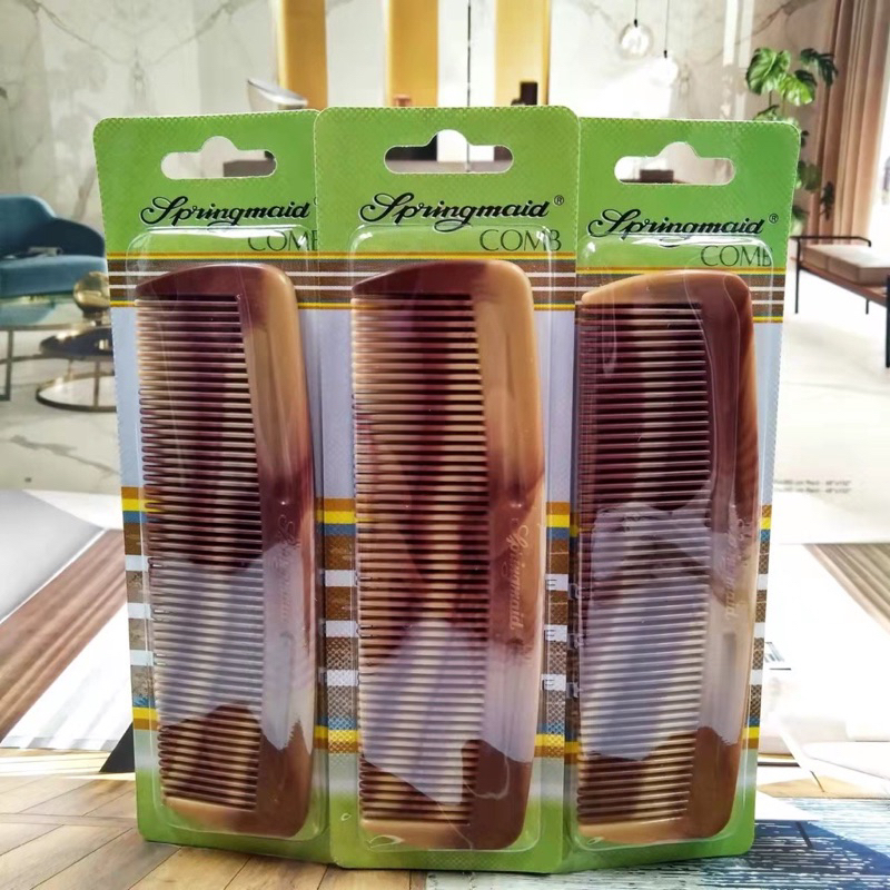 Original #32 Spring Maid (12pcs) Hair Comb For Men Hair Care Brown ...