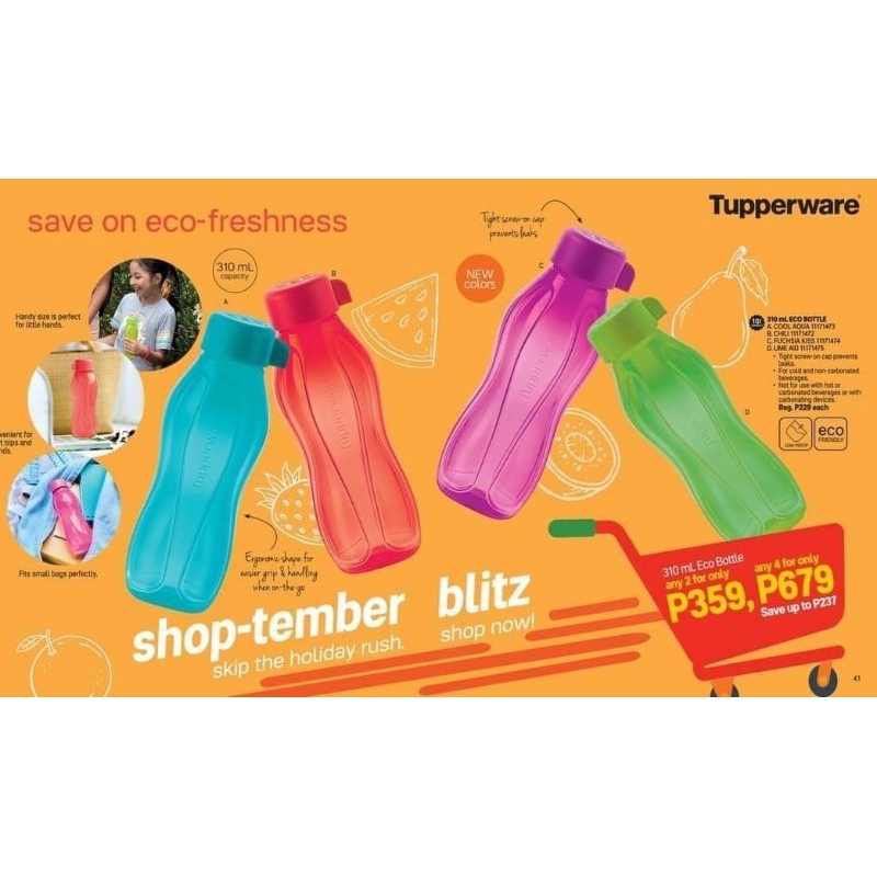 Eco Bottle 310 ml Tupperware | Shopee Philippines