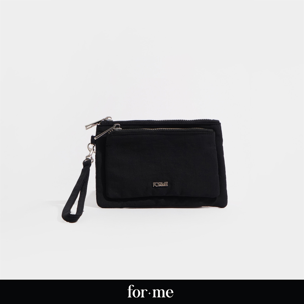 ForMe Nylon Zip-Up Wallet for Women (Black) | Shopee Philippines
