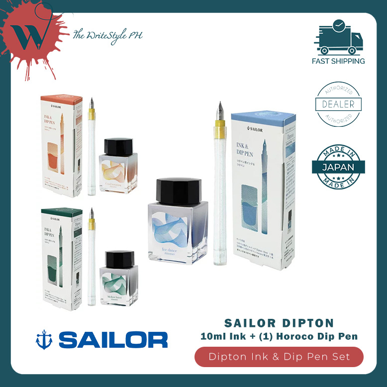 Sailor Dipton Ink & Pen Set (10ml + Dip Pen) | Shopee Philippines
