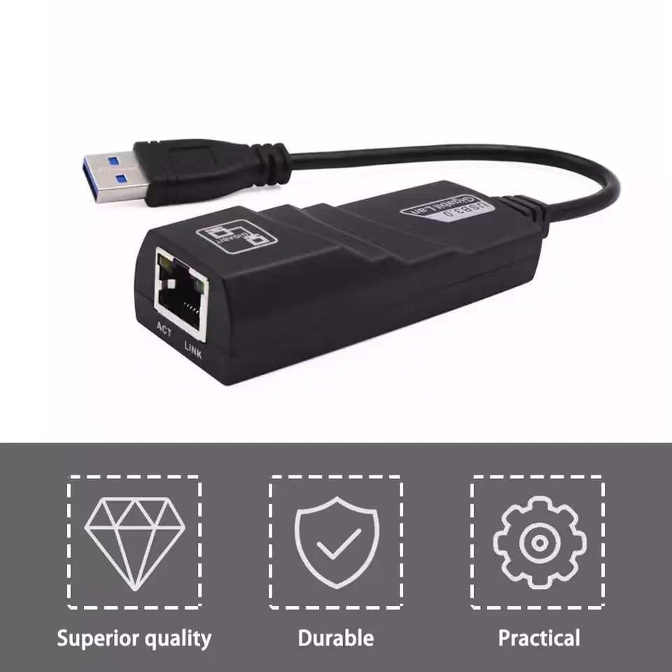 USB 3.0 to LAN USB to LAN 10/100/1000 Mbps GIGABIT ETHERNET Adapter ...