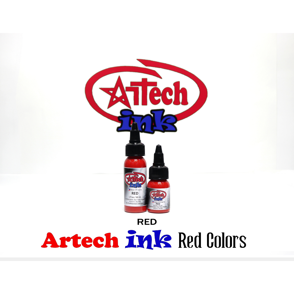 ARTECH INK COLORS [RED COLORS] (Originally Filipino Made Tattoo Inks ...