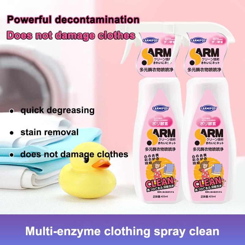 425ml Japanese Multi-enzyme clothing spray spray clean clothes to remove Liquid Detergent ...