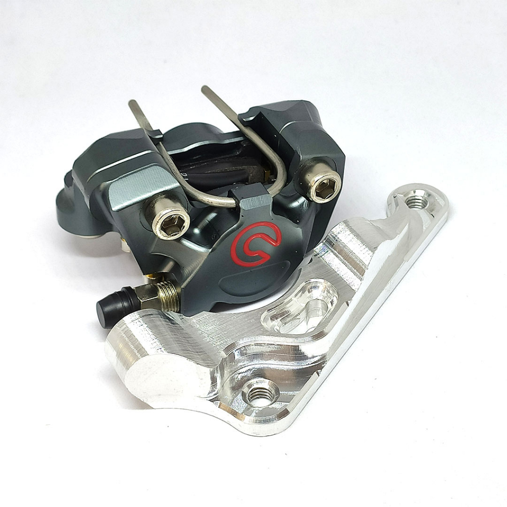 BREMBO DORAEMON 2 POT BRAKE CALIPER WITH BRACKET WAVE / XRM / MIO ...