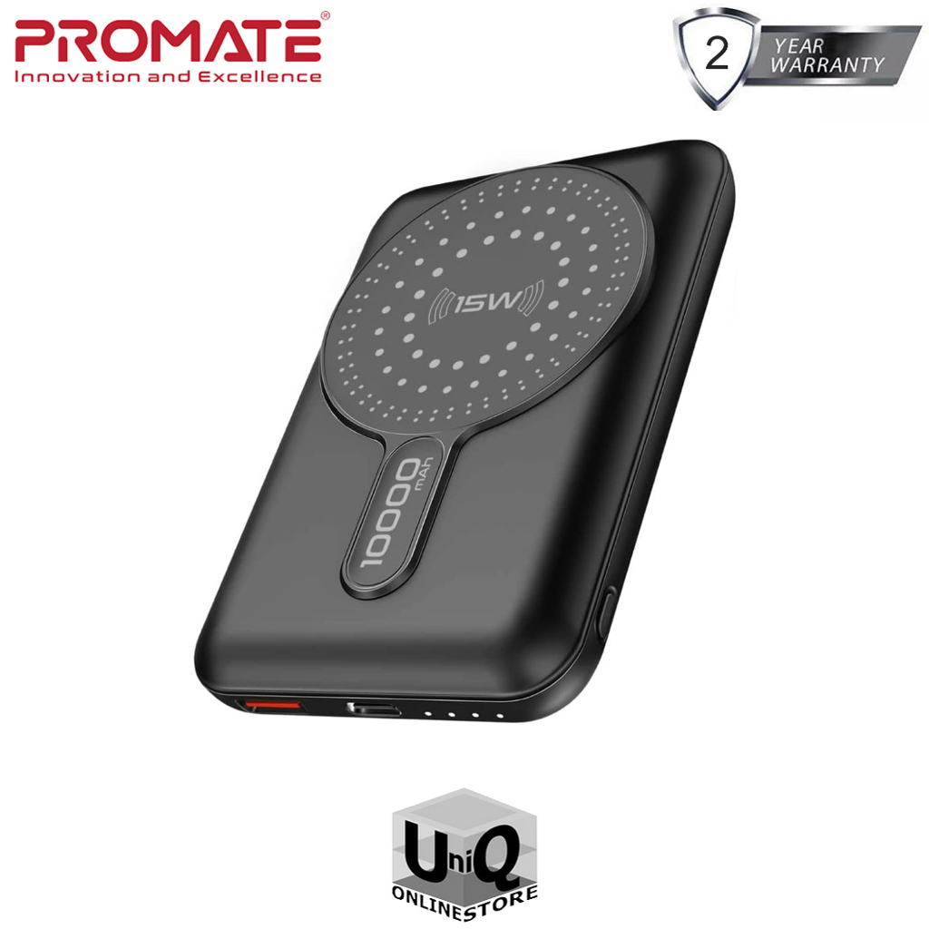 Promate Powermag-10Pro (Black) Supercharge Magsafe Wireless Charging ...