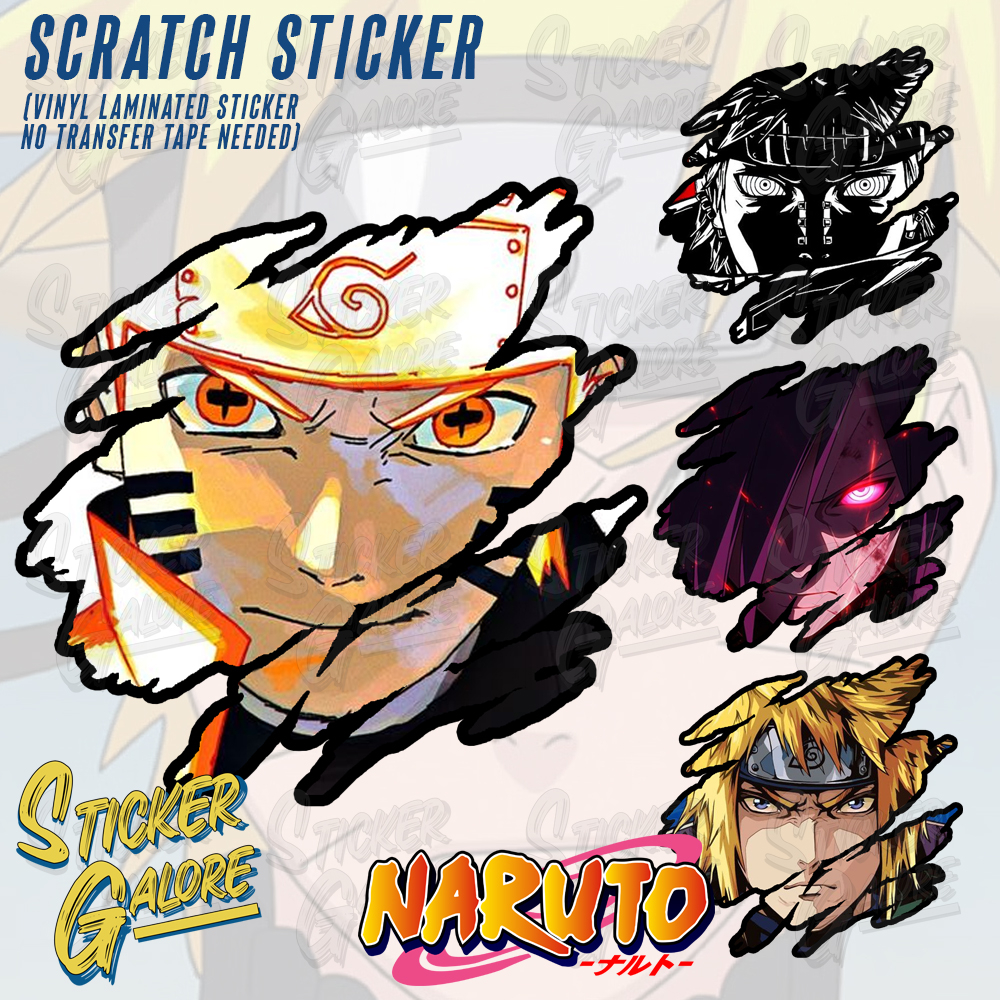 NARUTO SCRATCH STICKER (Waterproof and scratch proof) | Shopee Philippines