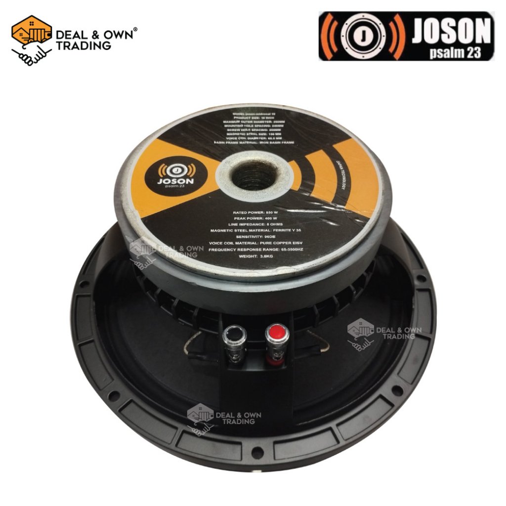 Joson Mid Vocal 10 (Professional 10 Inches Mid Speaker) | Shopee ...