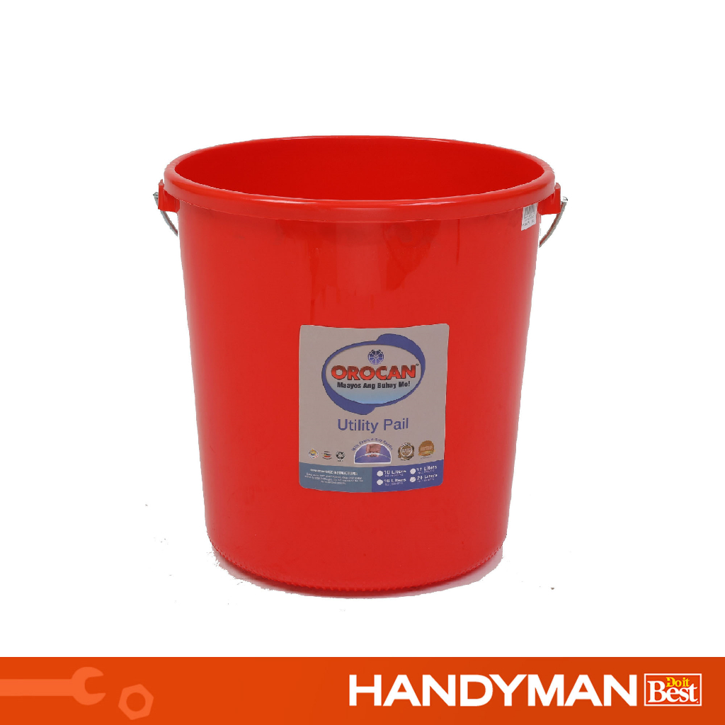 Orocan Utility Pail with Comfort Grip Handle 24-Liter 6006 | Shopee ...