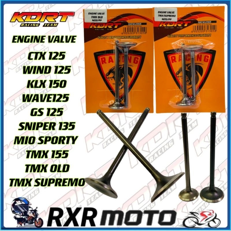 ENGINE VALVE SET KDRT RACING FOR MIO CTX 125 WIND 125 KLX 150 WAVE125 ...