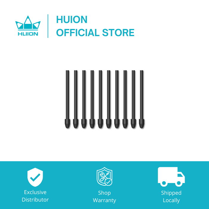 Huion Pen Nibs PN05A for Pen PW517 Pack of 10 Replacement NIbs | Shopee ...