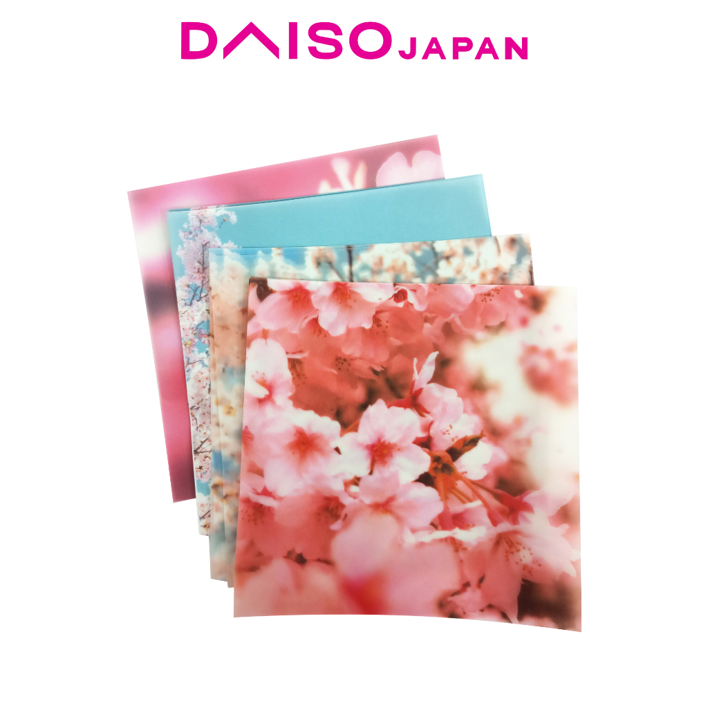 Daiso Translucent Chiyogami Paper in Sakura Photo Style (20 Sheets ...