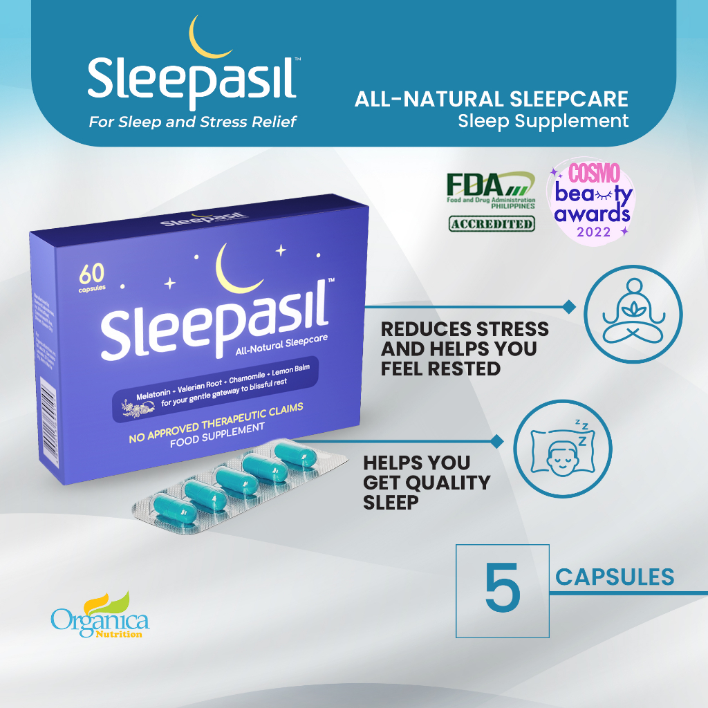 Sleepasil Melatonin Supplement (5 Capsules) | Shopee Philippines