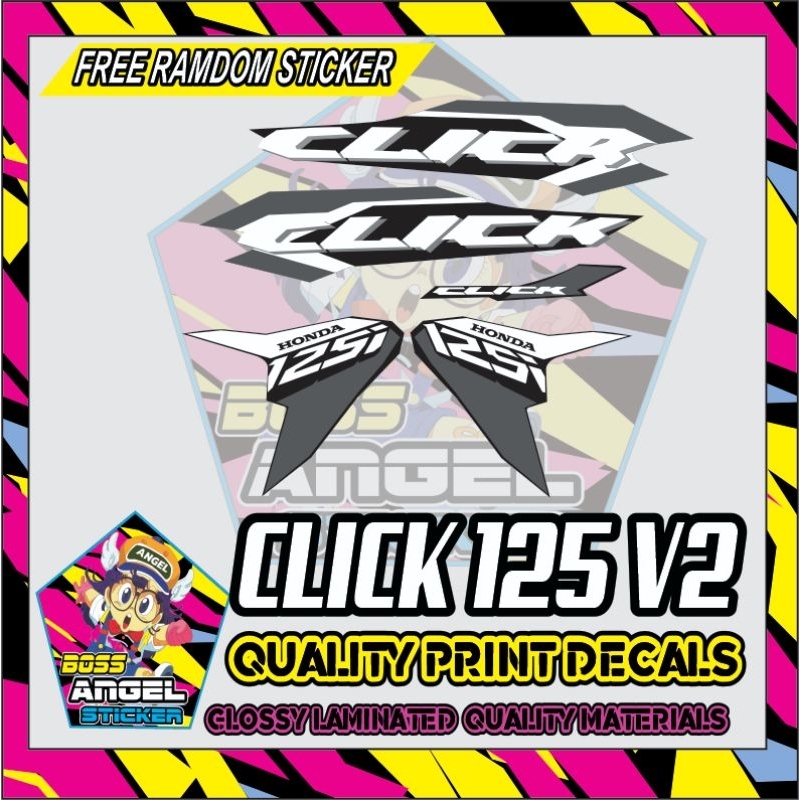Honda Click 125i Version 2 Stock Decals | Shopee Philippines